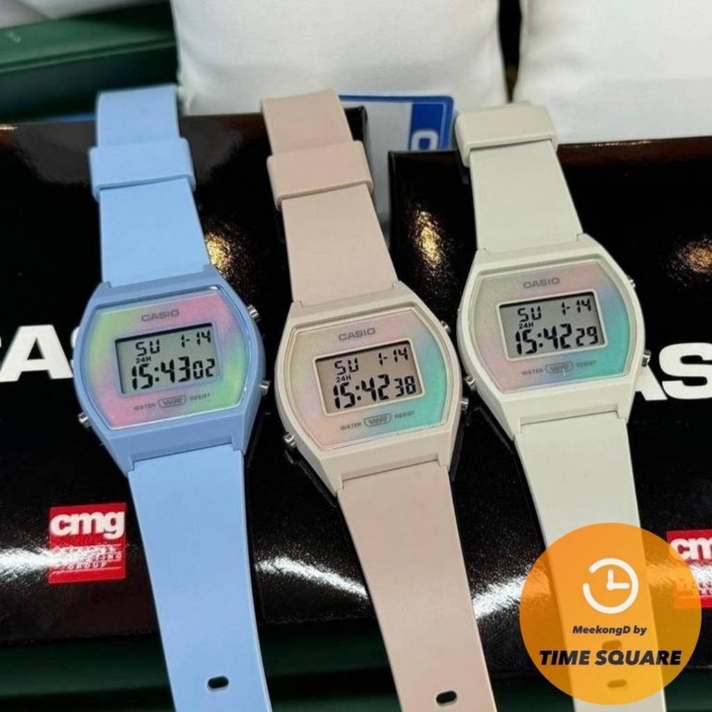 CASIO LW-205H หน้าปัด35มม. นาฬิกาหญิง ดิจิตอล สายเรซิน กันน้ำ50เมตร คาสิโอแท้ รับประกันศูนย์1ปี ...