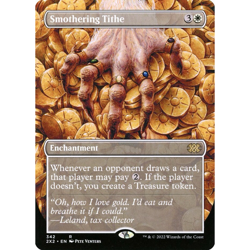 [Double Master 2022] - [2X2] - [Smothering Tithe] [Borderless] [Foil] - (R) - [2022] | Shopee ...