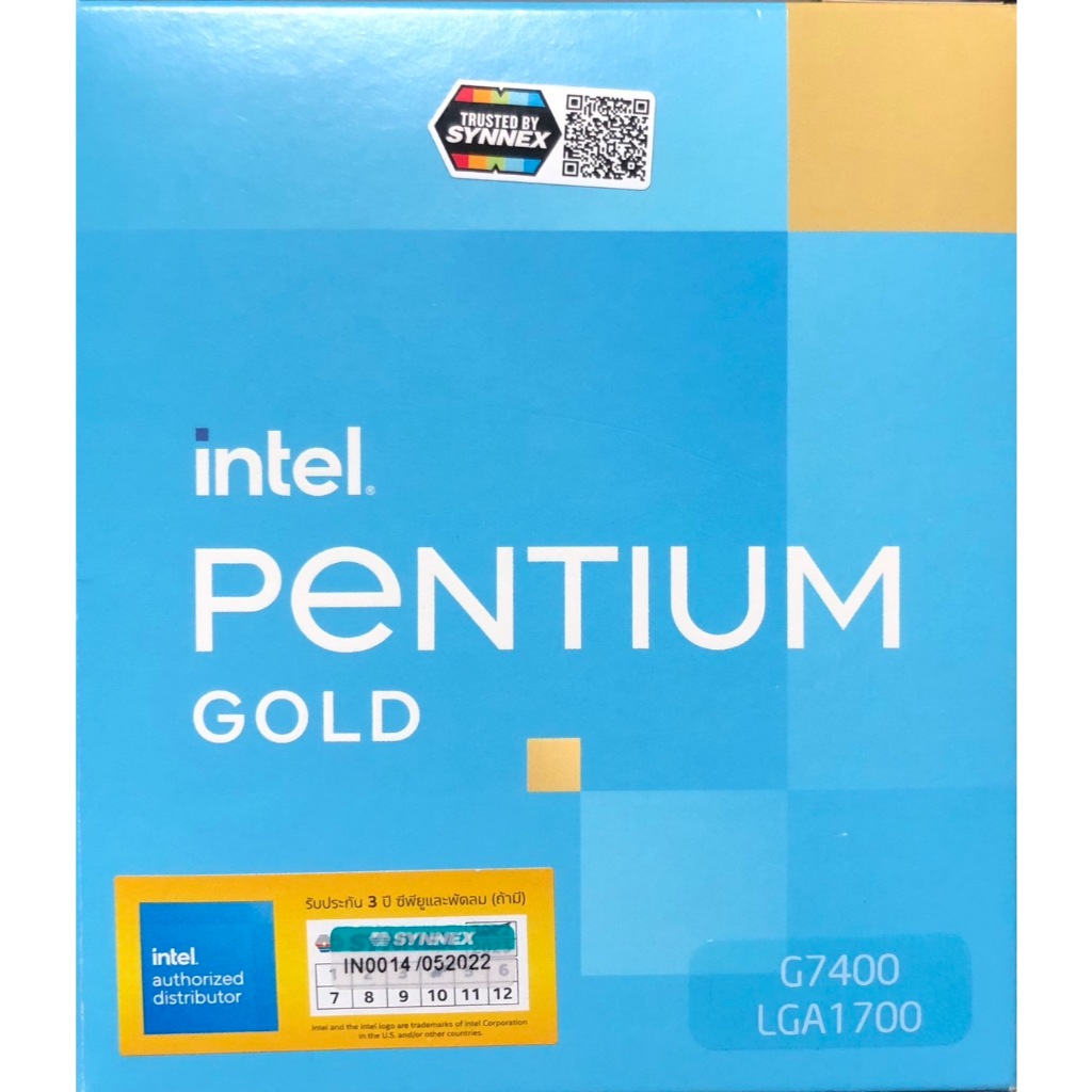 CPU (ซีพียู) INTEL PENTIUM GOLD G7400 3.7 GHz (SOCKET LGA 1700) มือสอง ...