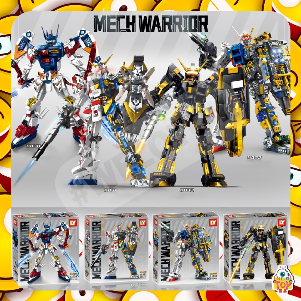 ตัวต่อ Sembo Block 11030-11033,62065-6208 หุ่นยนต์รบ MECH WARRIOR ...
