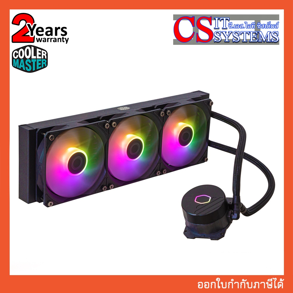 CPU LIQUID COOLING COOLER MASTER 360L CORE ARGB (WHITE พร้อมส่ง) (BLACK ...