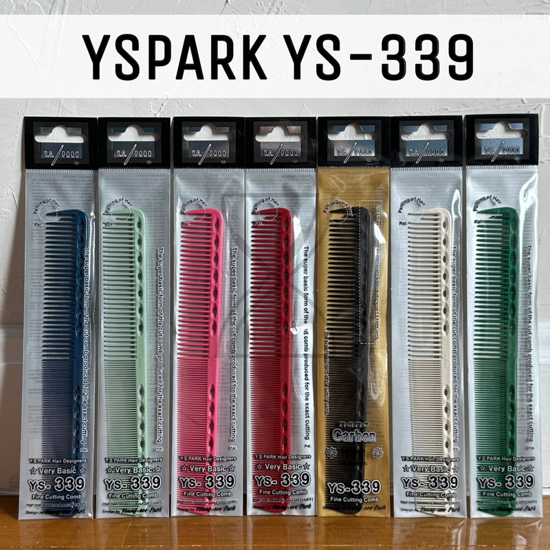 (พร้อมส่ง/ของญี่ปุ่นแท้ราคาถูกที่สุด) YS Park YS-339 Signature Cutting Comb (180mm) หวีตัดผม หวี ...