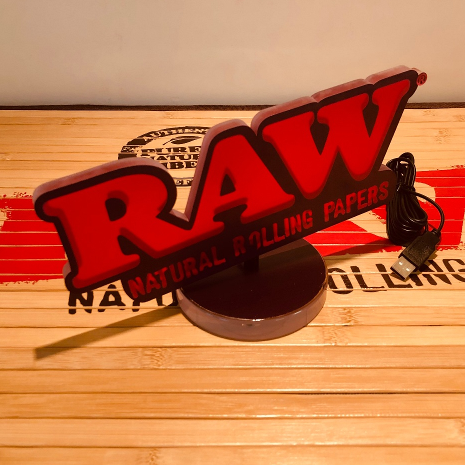 ป้ายไฟอะคริลิก Raw Light Sign Logo Raw ป้ายไฟ โคมไฟ อุปกรณ์ตกแต่งร้าน ...