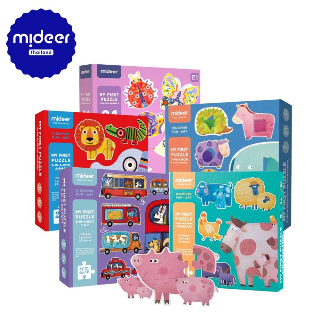 Mideer มิเดียร์ My first puzzle จิ๊กซอว์สำหรับเด็กเล็ก MD0077,MD0078 ...