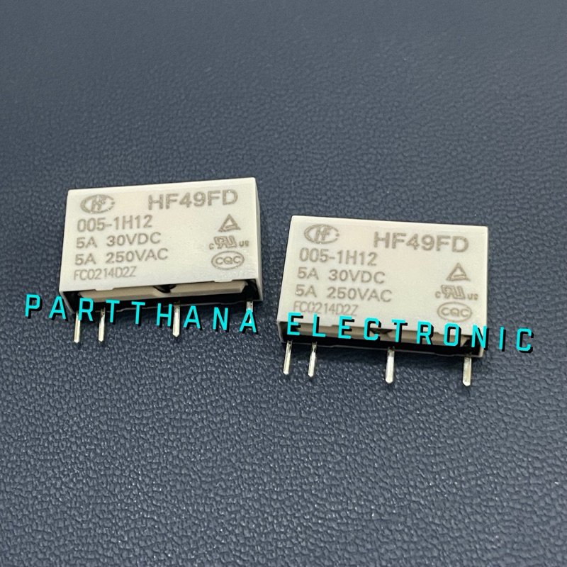 HF49FD 005-1H12 RELAY รีเรย์ 5VDC 4 ขา พร้อมส่งในไทย | Shopee Thailand