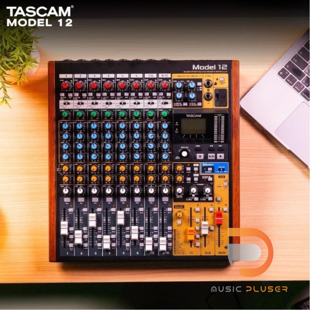 TASCAM Model 12 มิกเซอร์ที่สามารถรองรับ Input ได้ถึง 10 Channel และ Aux ...