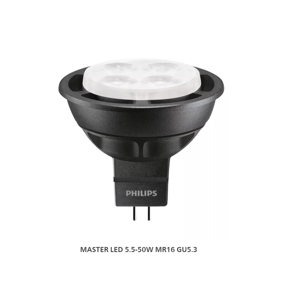 PHILIPS หลอดไฟฟิลิปส์ MASTER LED MR16 12V 5.5W GU5.3 3000K/4000K ,24D/36D NON DIM | Shopee Thailand