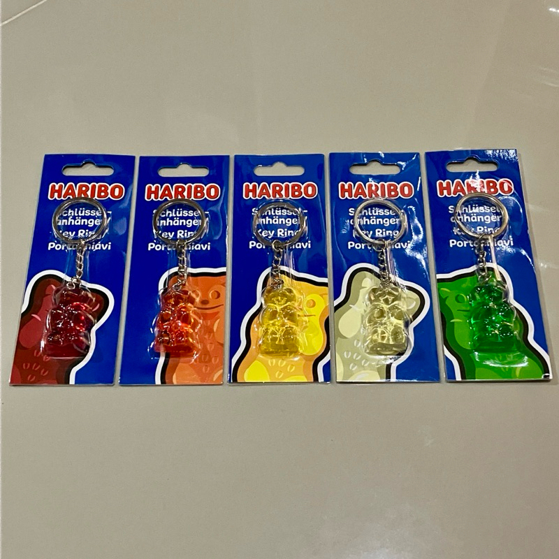 Haribo Key Ring พวงกุญแจ ฮาริโบ ครบเซ็ต 5 สี | Shopee Thailand