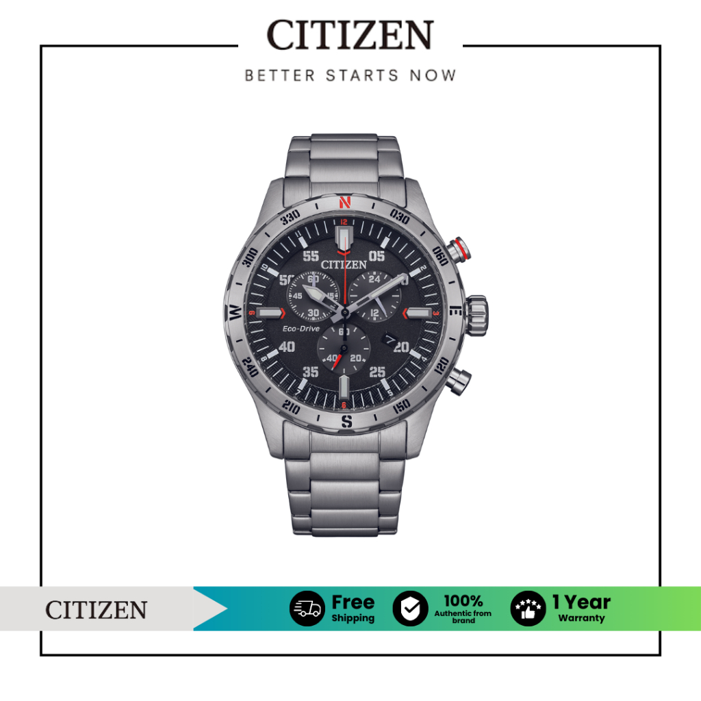 CITIZEN Eco-Drive AT2520-89E Chronograph Men's Watch ( นาฬิกาผู้ชาย ...