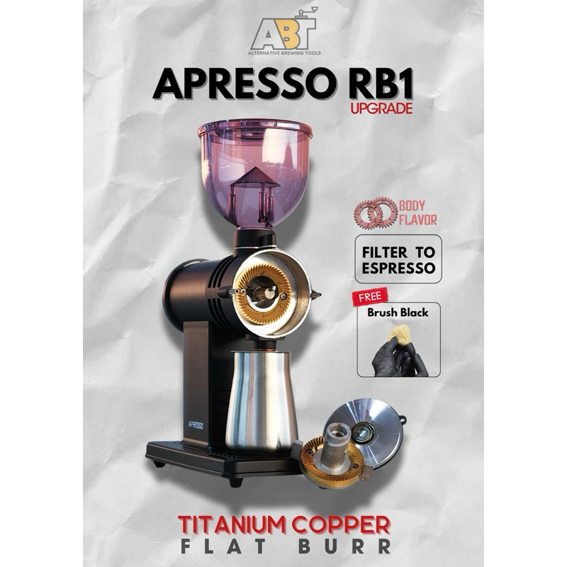 ABT | เครื่องบดกาแฟ Apresso RB520 Model (Titanium 60mm) | Shopee Thailand