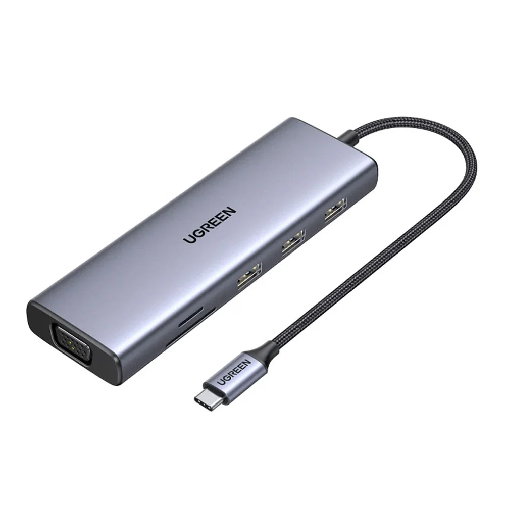 USB TYPE-C MULTIPORT ADAPTER (อุปกรณ์แปลงสัญญาณ) UGREEN USB-C TO MULTI PORT HUB 10 IN 1 (15601 ...