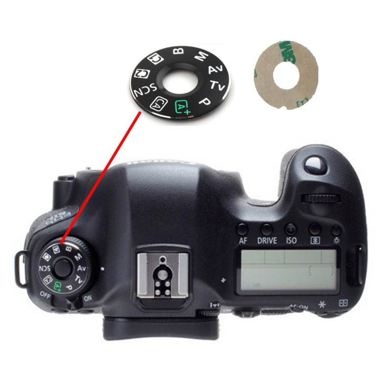 ฝาปิด แป้นโหมด Mode Dial Plate for Canon อะไหล่กล้อง แคนนอน | Shopee ...