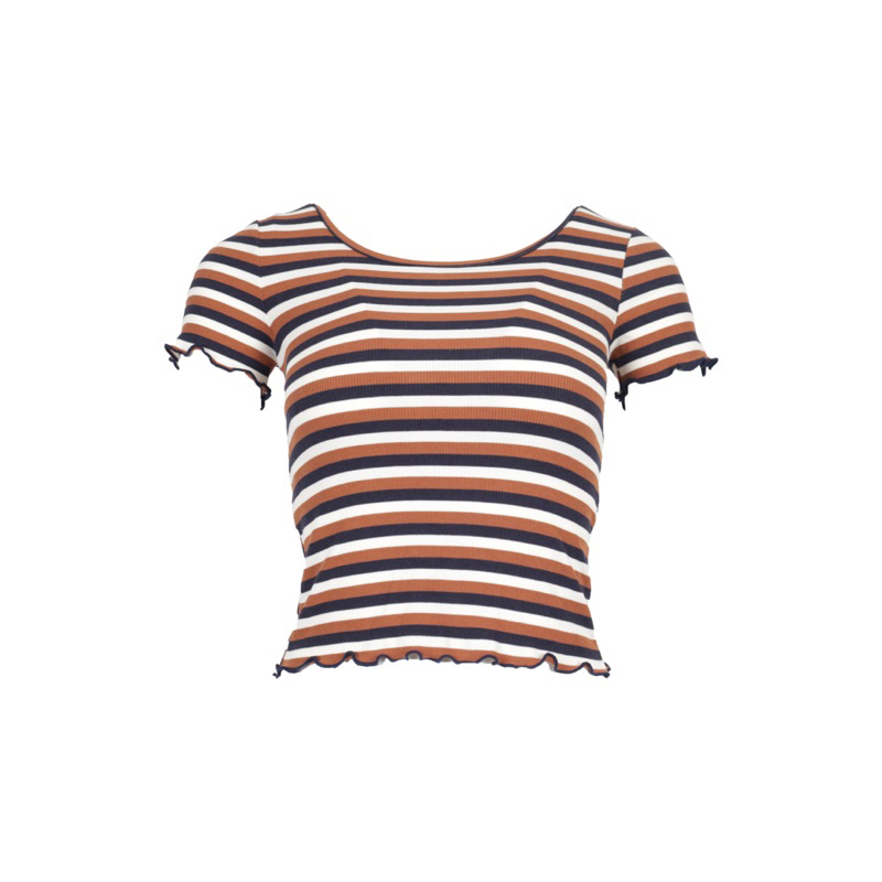 Miladi-เสื้อยืดลายทาง-หลากสี D020-37 | Shopee Thailand