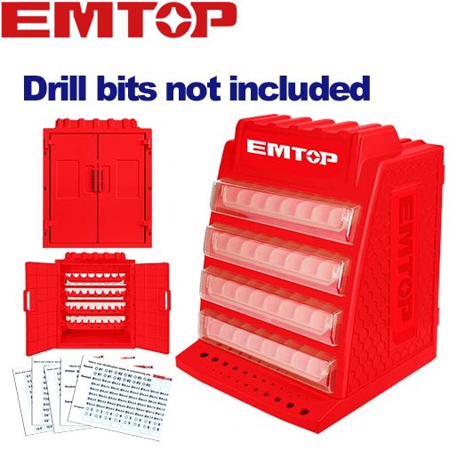 EMTOP ตู้เก็บดอกสว่าน รุ่น EPBX12688 ( Drill bits display box )ถูกสุดในตลาด | Shopee Thailand