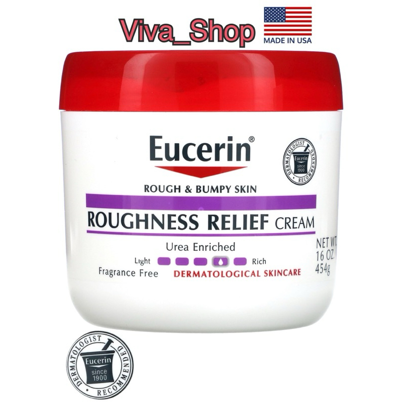 Eucerin Roughness Relief Cream, Fragrance Free, 16 oz (454 g) | Shopee ...