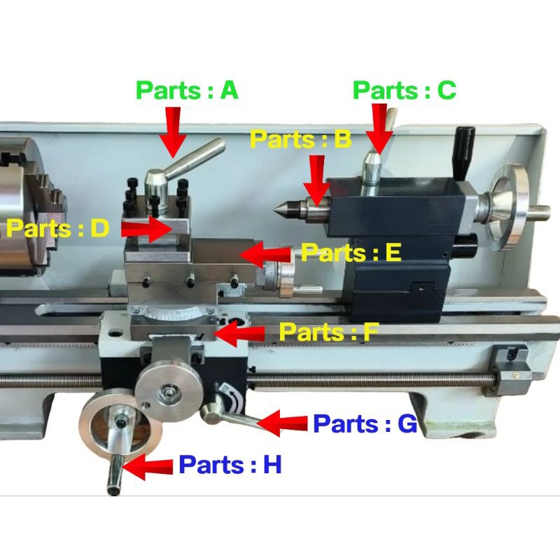 ชิ้นส่วนและอุปกรณ์เครื่องกลึงเล็ก RC210, WM210 | Shopee Thailand