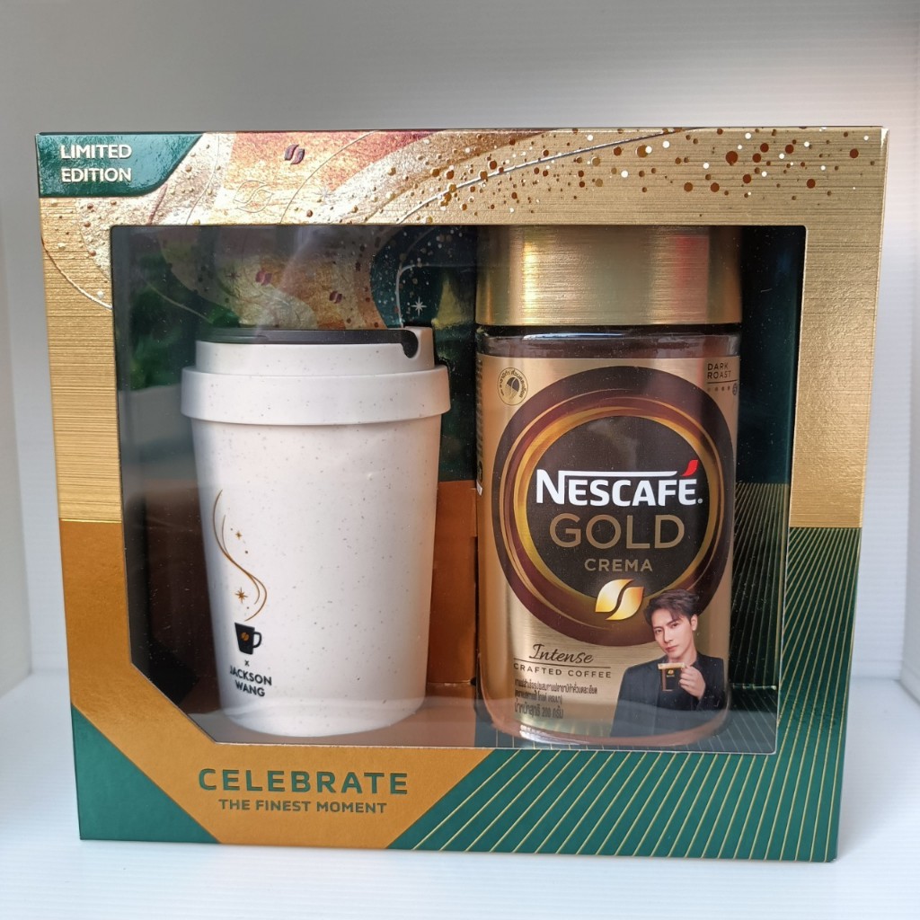 ชุดของขวัญ เนสกาแฟ โกลด์ เครมมา 200 กรัม Gift Set Nescafe Gold Crema ...