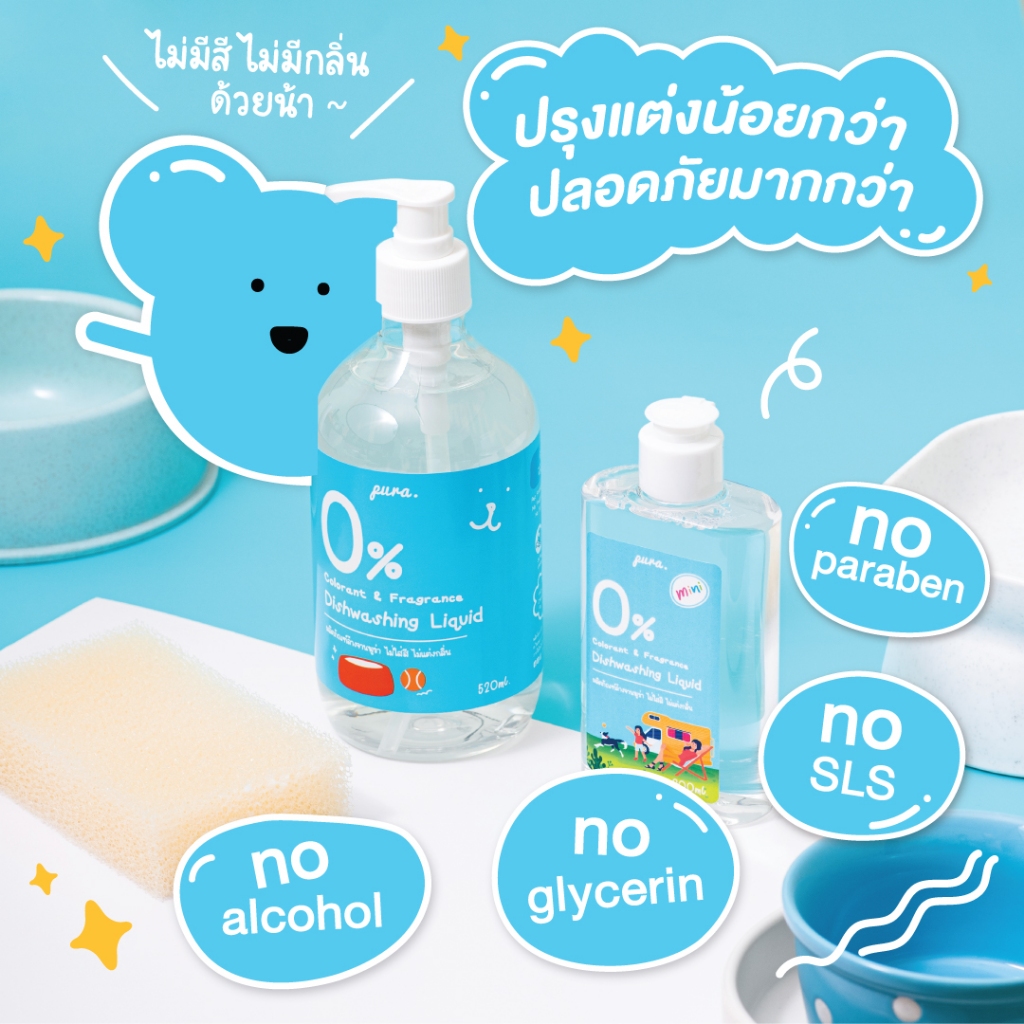 น้ำยาล้างจานสำหรับสัตว์เลี้ยง Pura ไม่ใส่สี ไม่มีกลิ่นเคมีสังเคราะห์ ปลอดภัยกับหมาแมวและสัตว์ ...