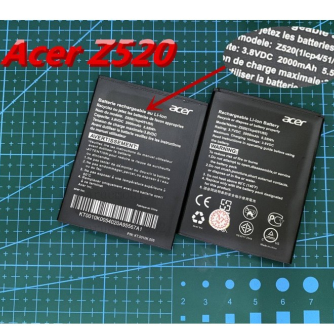 แบตเตอรี่ Acer Z205 battery ACER Z205แบตเตอรี่ สำหรับ Acer Liquid T03 T04 Z630 Z630S | Shopee ...