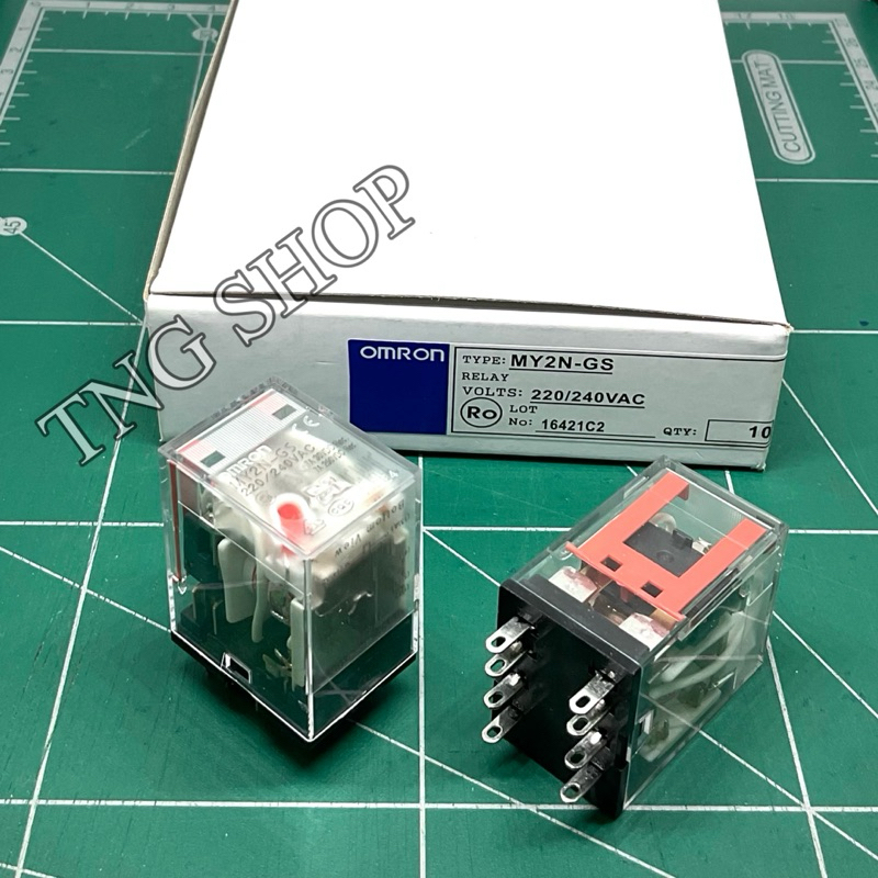 รีเลย์ MY2N-GS omron 12VDC, 24VDC, 24VAC, 220-240VAC (ของใหม่) สินค้าส่งออกทุกวัน | Shopee Thailand