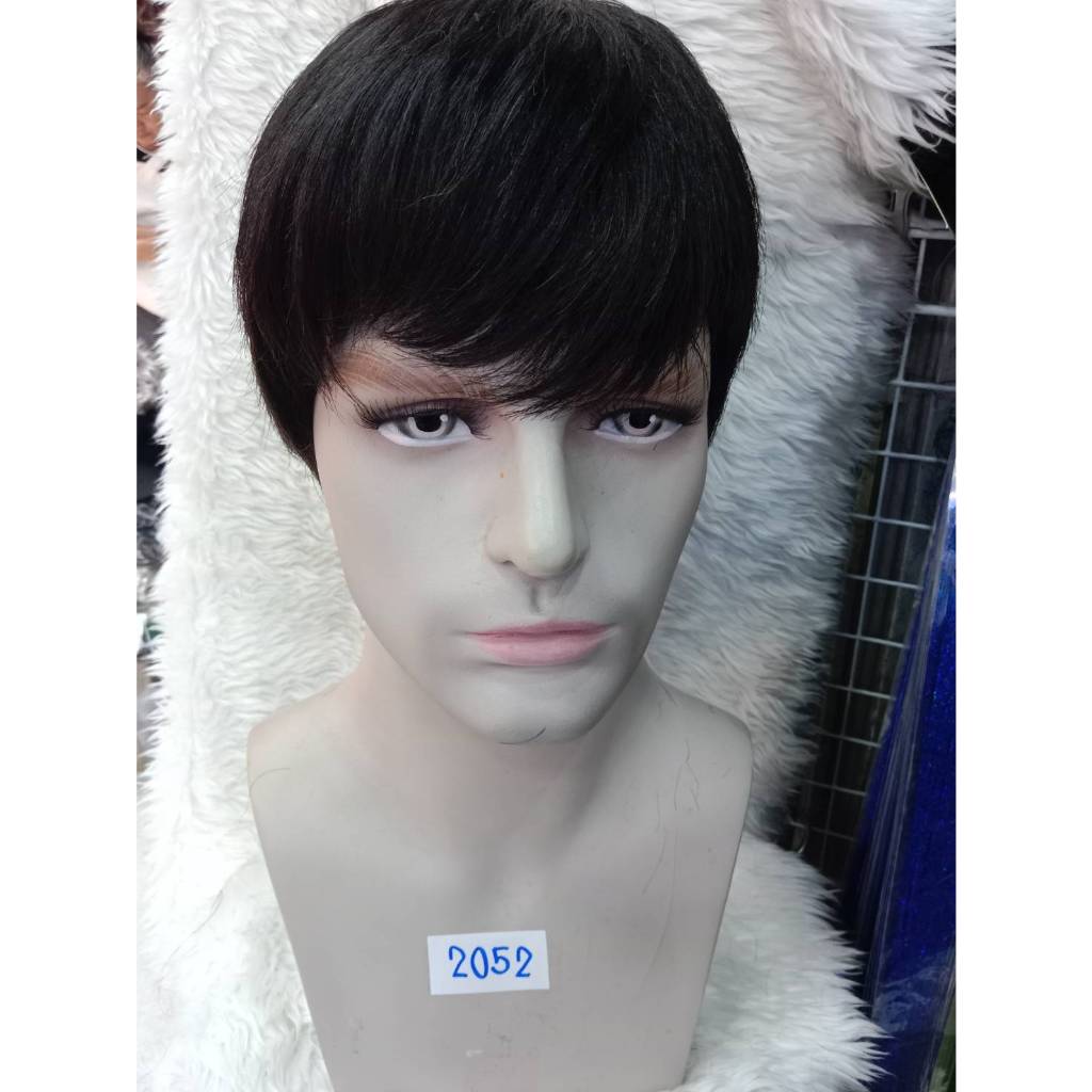 วิกผมแท้ วิกผมสั้น วผมแท้100% รหัส-2052 วิกผมทรงนี้ใส่ได้ทั้งผู้ชายและผู้หญิง สินค้าส่งในไทย ...
