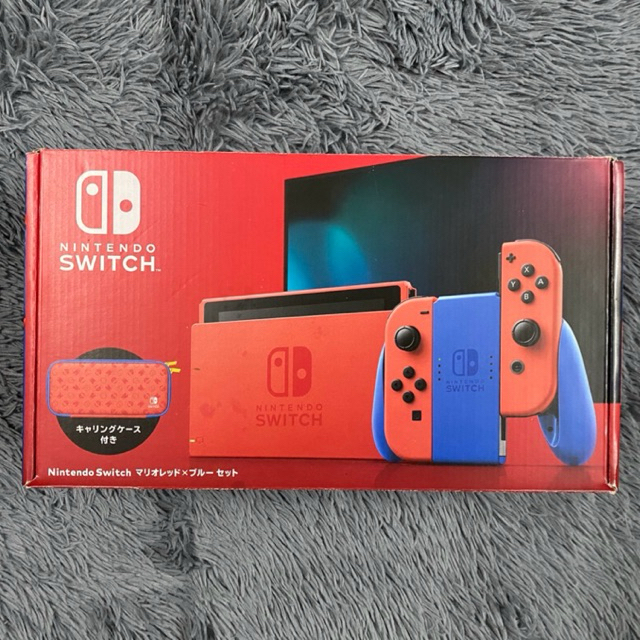 (มือ2สภาพมือ1) งานกล่องเครื่อง Nintendo Switch Mario Red & Blue Limited ...