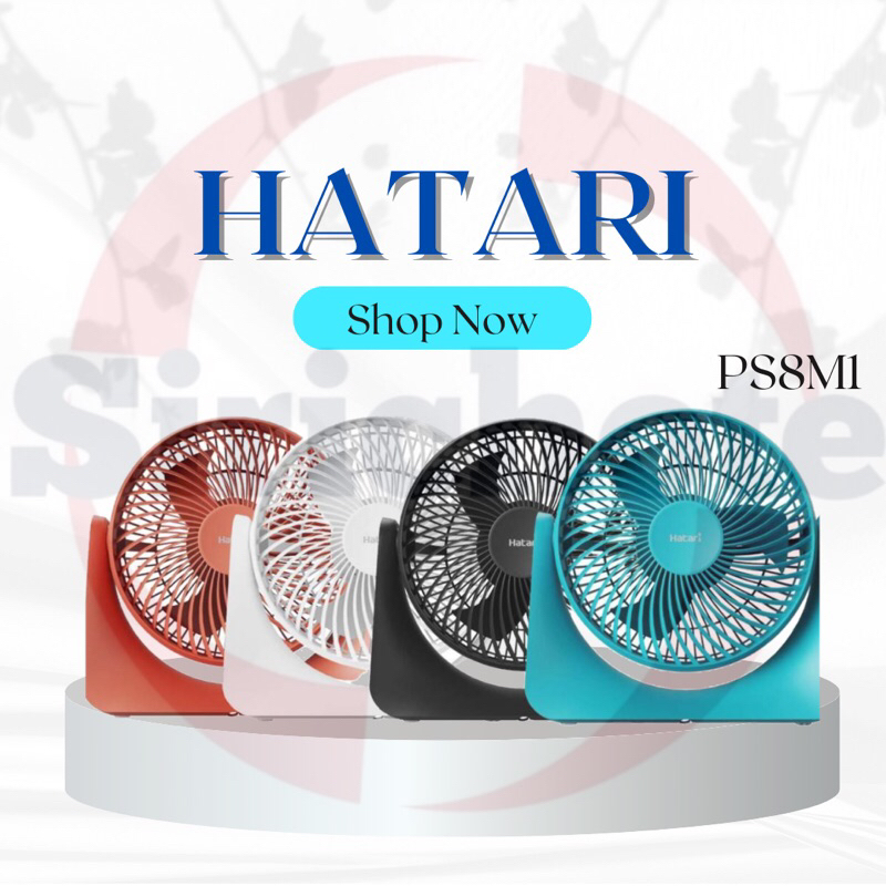 HATARI พัดลมตั้งโต๊ะ Cyclone Max ขนาด 8 นิ้ว รุ่น PS8M1 | Shopee Thailand
