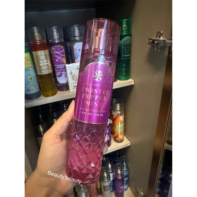 Bath & Body Works Twisted Peppermint Body Mist Fragrance 236ml. แท้ ...
