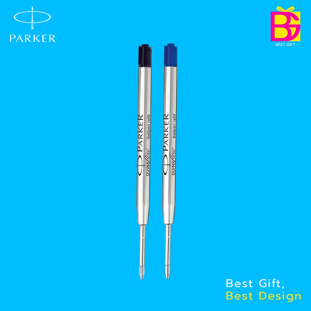 PARKER ไส้ปากกาลูกลื่น PARKER Ballpoint pen Quink Flow Ink Refill หัว M 0.7 หมึกดำ หมึกน้ำเงิน ...