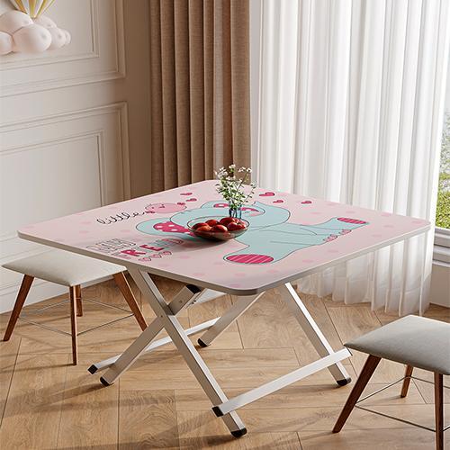 Yifeng โต๊ะไม้พับได้ ลวดลายการ์ตูน 3D 60x60x52cm zszd | Shopee Thailand