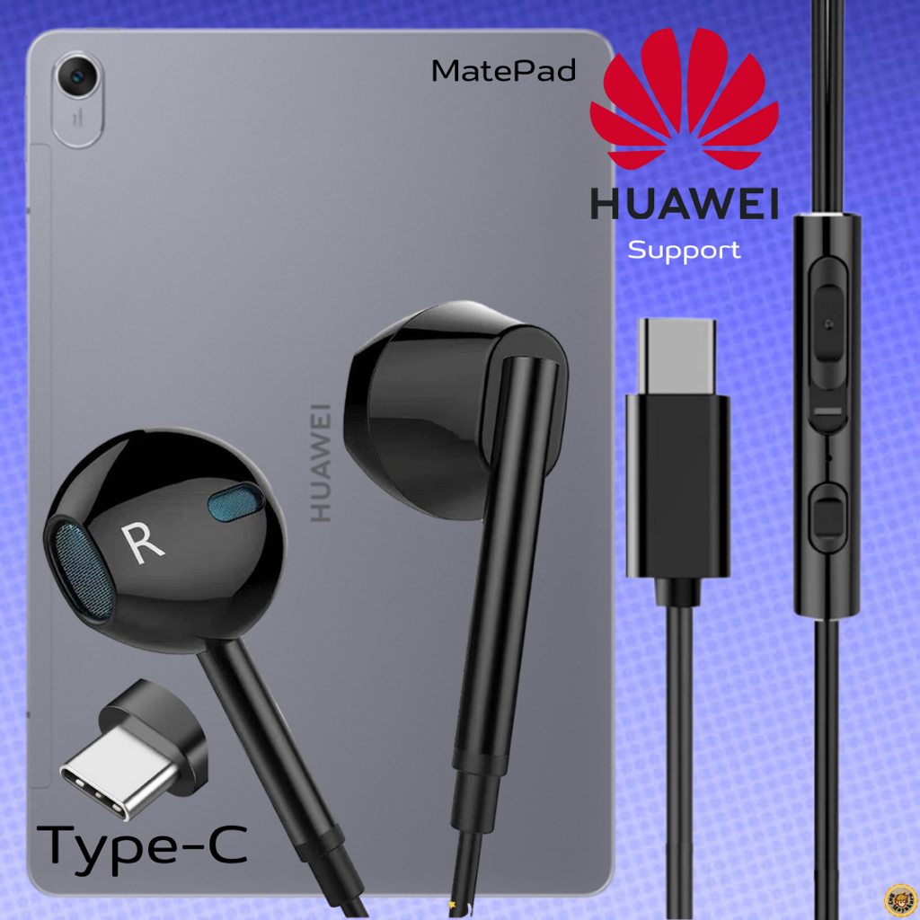 หูฟัง สมอลทอล์ค Huawei Type-C หัวเหว่ย ไทป์ซี Mate Pad สวมใส่สบาย เบส ...