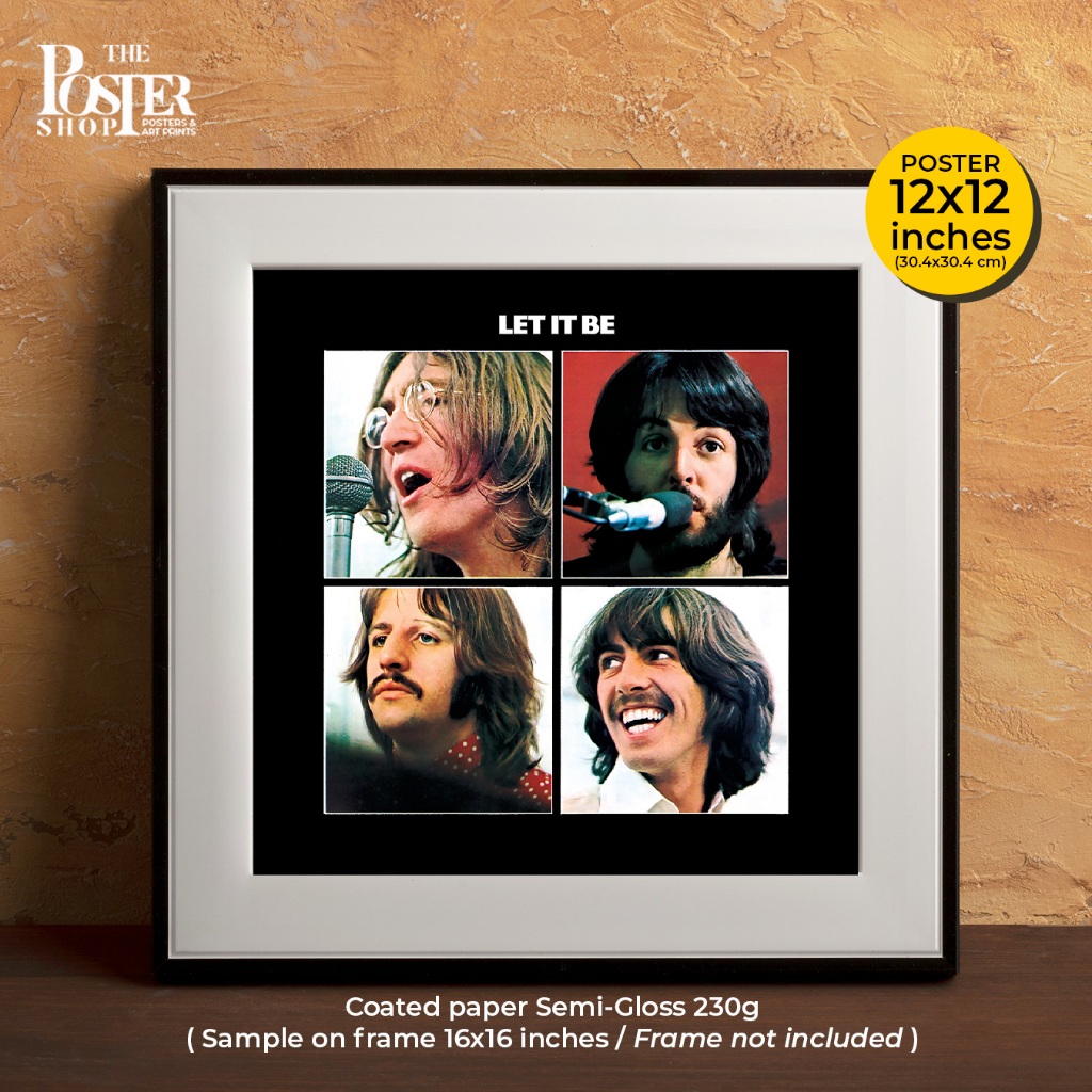 The Beatles Poster Set 2 โปสเตอร์เดอะบีเทิลส์ ขนาด 12x12 นิ้ว และ 13x19 ...