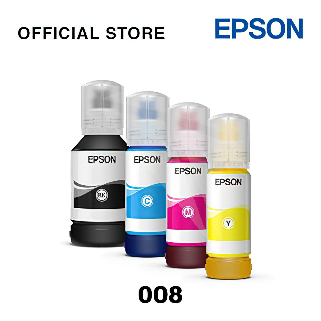 Epson หมึกเบอร์ 008 INK (หมึกสำหรับเครื่องพิมพ์) 4 สี-BK+C+Y+M-L15150 ...