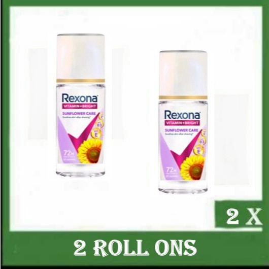 2 x REXONA - Women Ro Vitbrt Sunflower (45 ml.) เรโซนา ไบรท์ ซันฟลาว ...