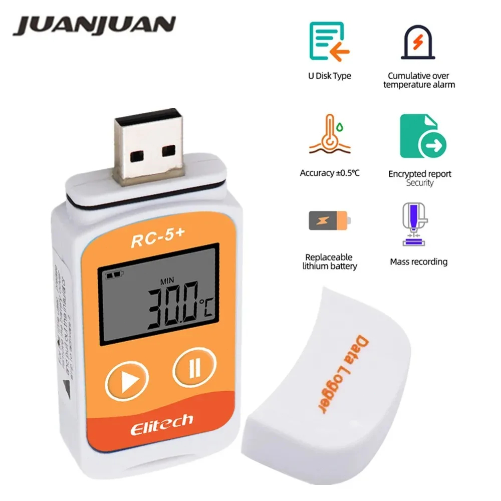 RC-5+ PDF เครื่องบันทึกอุณหภูมิ RC-5 USB Data Logger เครื่องบันทึกข้อมูล | Shopee Thailand