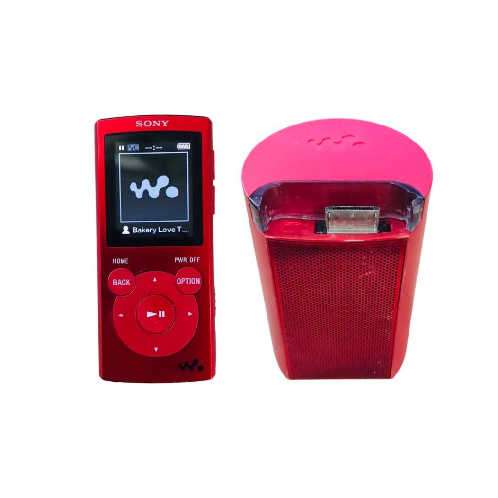 Sony Walkman NW-E063 พร้อม Dock ความจุ 4 GB สีแดง | Shopee Thailand