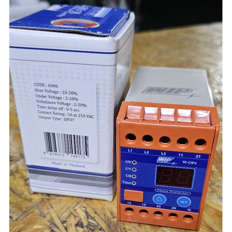 เฟสโพรเทคชั่น WIP W-OP4 380-415V 3P4W Digital Phase Protector | Shopee ...