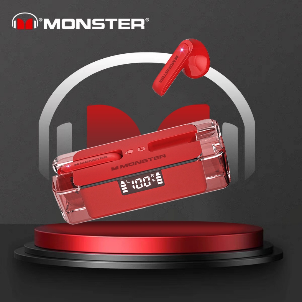 Monster XKT08 ชุดหูฟังบลูทู ธ ไร้สาย BT5.3 การตัดเสียงรบกวน IP54 การโทร ...