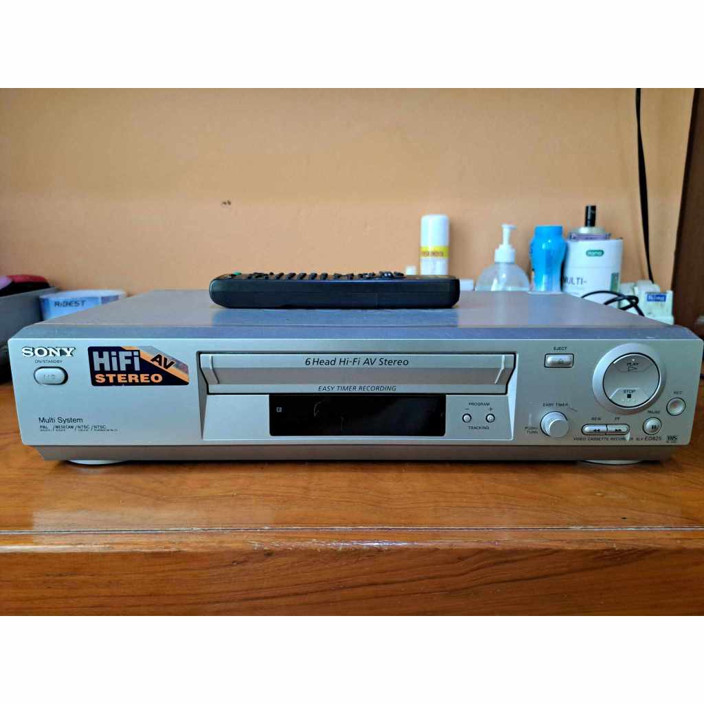 เครื่องเล่นวีดีโอ VDO VHS Sony SLV-ED825 ปุ่มหน้าเครื่องใช้ไม่ได้ (มีรีโมท) | Shopee Thailand
