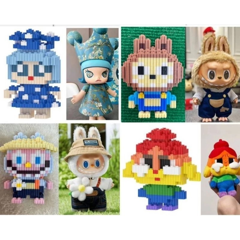 เลโก้ tungtung Labubu cry baby upsetduck ลายการ์ตูน | Shopee Thailand