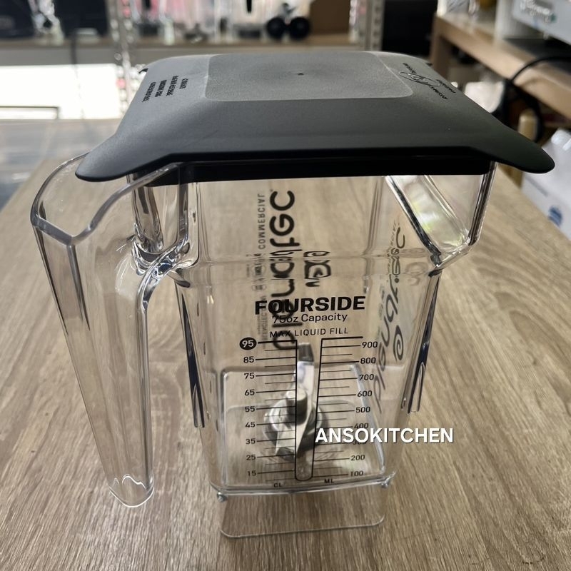โถปั่น Blendtec Fourside Jar พร้อมฝาปิดและใบมีด ใช้ได้กับเครื่องปั่น Blendtec ทุกรุ่น ของแท้ ...