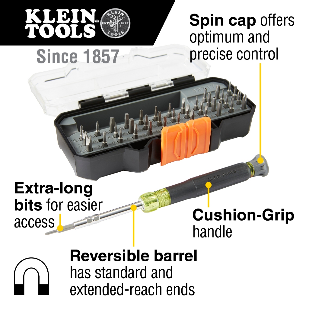 ชุดไขควง KLEIN All-in-1 Precision Screwdriver Set with Case #32717 ...