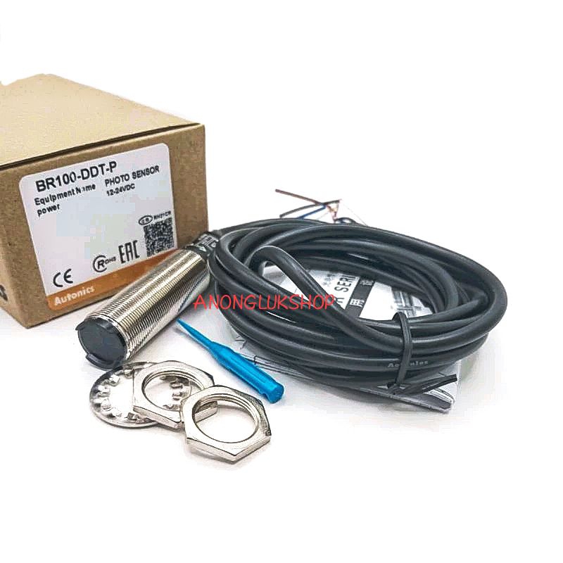 BR100-DDT-P BR100DDT-P Photoelectric Sensor M18 ชนิด PNP เซ็นเซอร์จับ ...