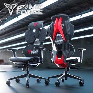 จัดส่งฟรี！GAMEFORGE เก้าอี้เล่นเกม ergonomic gaming chair Ergo Master ...