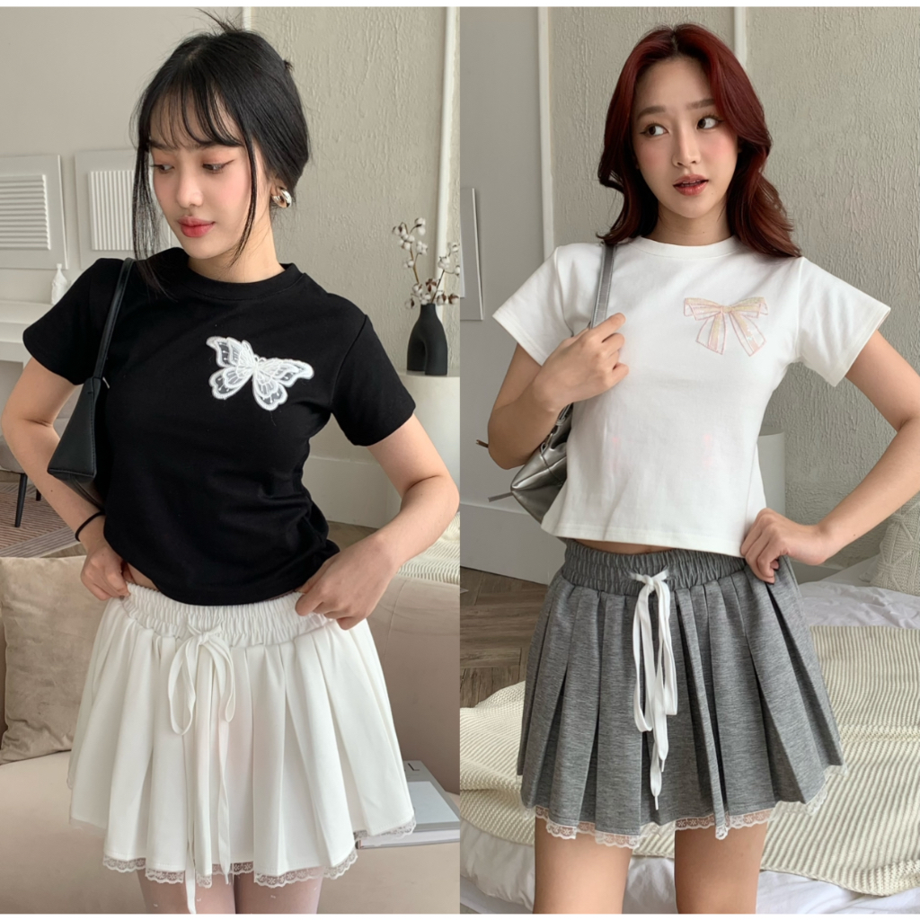 Stylist_Shop | Skirt079 Alice Preppy Skirt by Stylist | Shopee Thailand