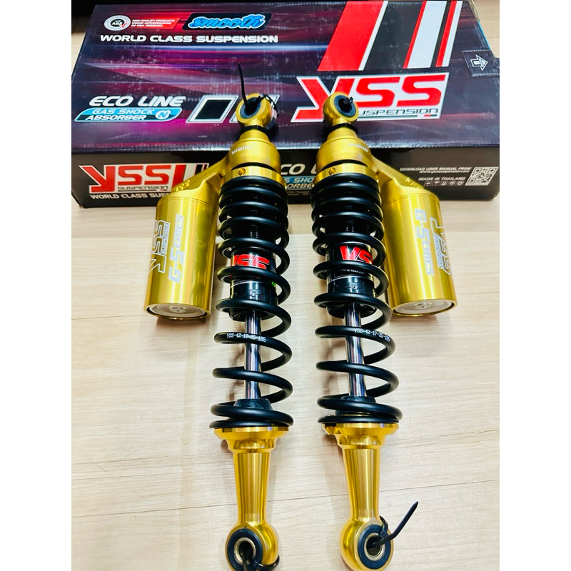 โช๊คYSSแท้ Wave110iปี2021-24 Wave125iปี2023-24 สีดำกระบอกทอง ความสูง 330mm ชองแท้ 100 % มี3สี ...