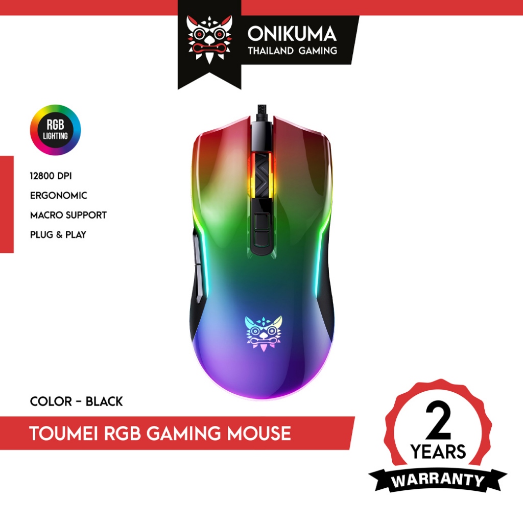 ONIKUMA TOUMEI Full RGB Gaming Mouse เมาส์เกมมิ่ง ออฟติคอล แม่นยำสูง ...