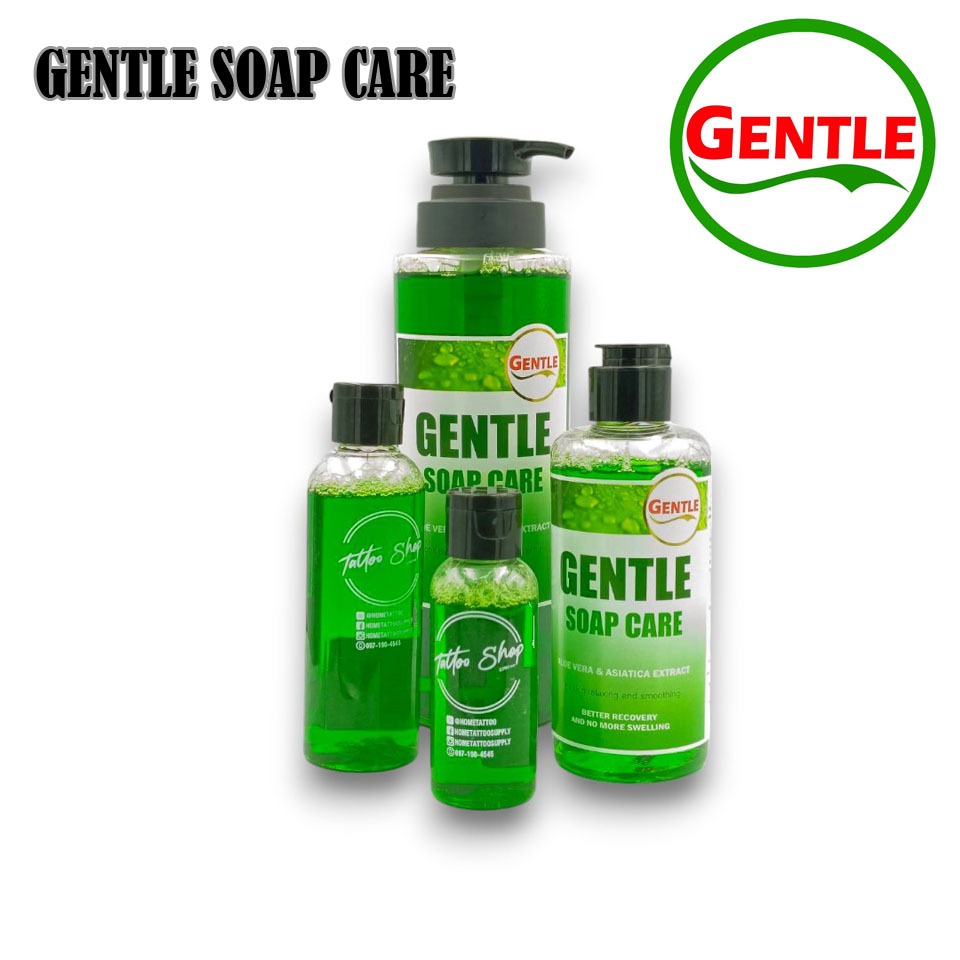 GENTLE TATTOO SOAP เจนเทิ้ลโซพ น้ำยาทำความสะอาด เจนเทิล สบู่ทำความสะอาด ...