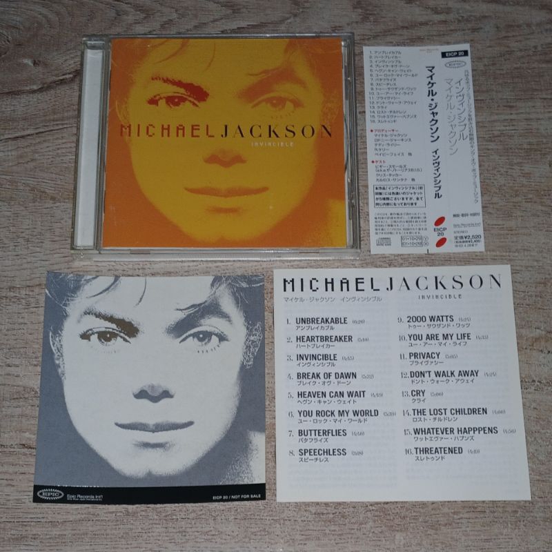 Michael Jackson ซีดี CD Album Invincible Japan Edition Orange Cover ...