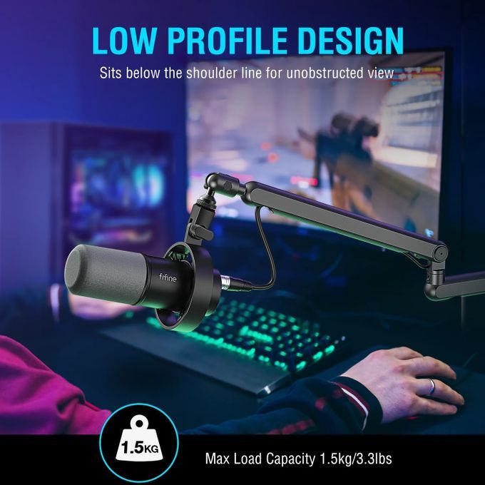 [กรุงเทพฯส่งด่วน] FIFINE BM88 LOW-PROFILE MICROPHONE ARM STAND WITH ...